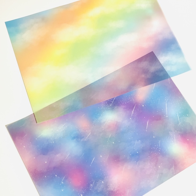 ★限定★星空トレペ アソートパック〈ギャラクシー/レインボー〉｜モノづくりを楽しむサイト cotora monora (コトラモノラ)