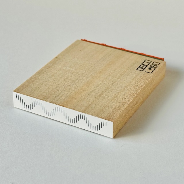 カタチ×モヨウスタンプ ライン くねくね しま KL006｜モノづくりを楽しむサイト cotora monora (コトラモノラ)