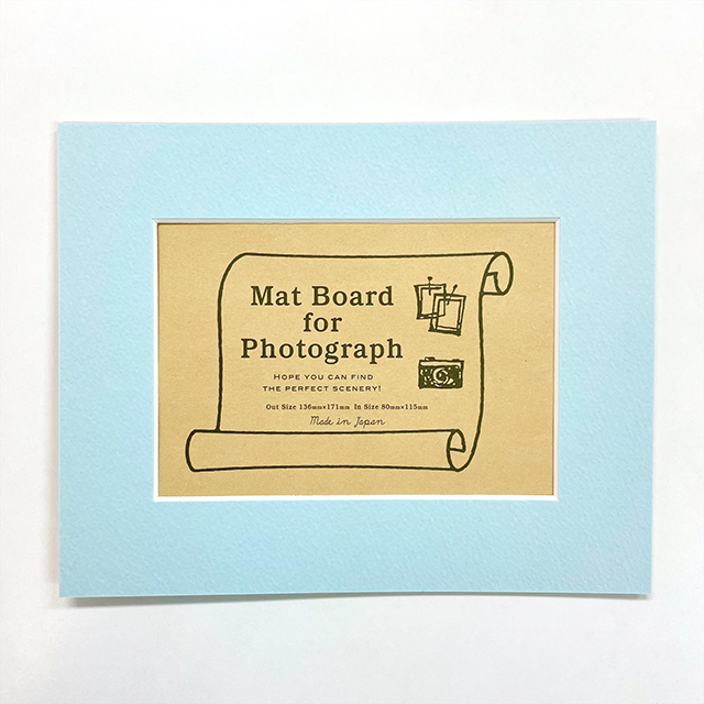 マットボード フォトサイズ うす青｜モノづくりを楽しむサイト cotora monora (コトラモノラ)